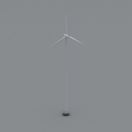 Realistic Wind Turbine 3D model
