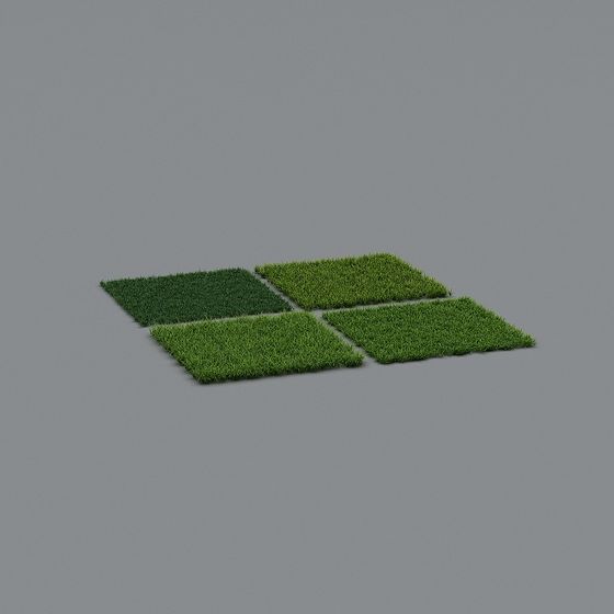 Low-Poly Grass Patch 3D model for Creative Projects