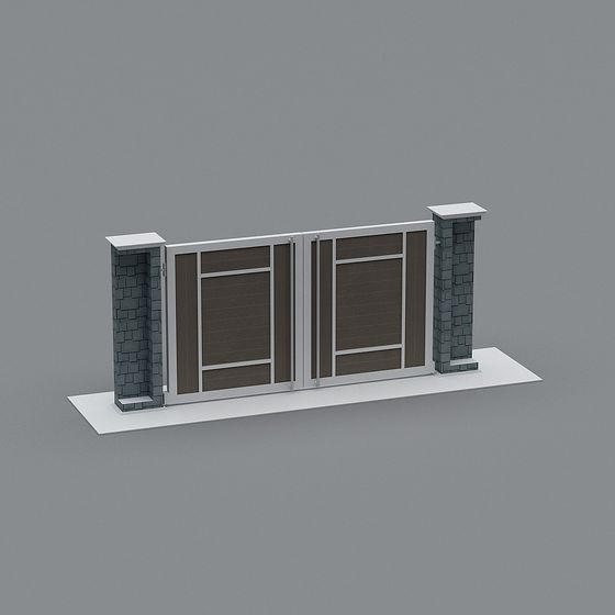 Urban Gate 3D model for Modern Spaces