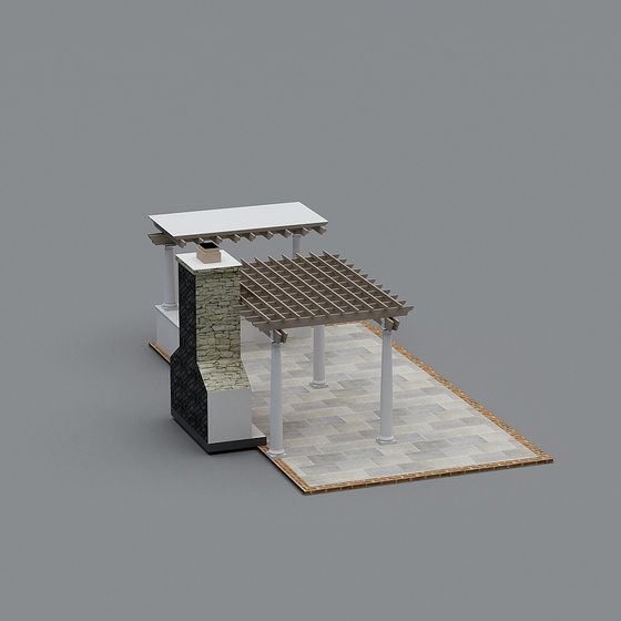 Modern Outdoor Pavilion 3D model