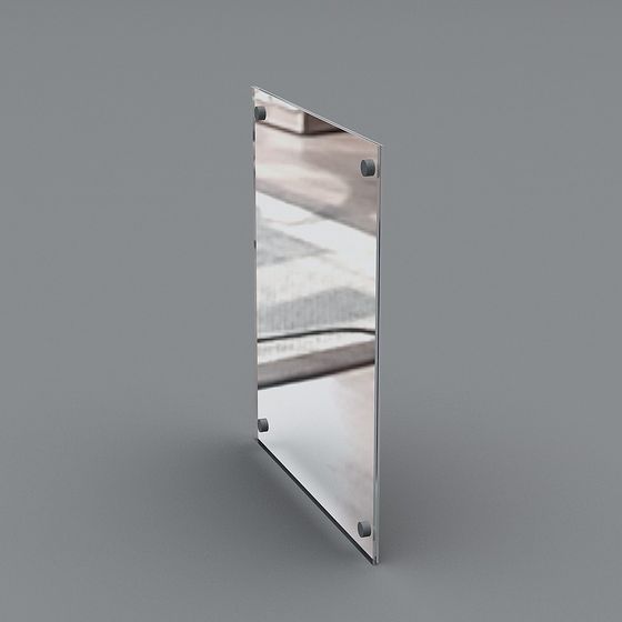 Stylish Glass Window 3D model for Modern Design