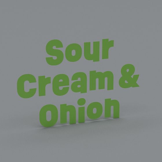 Sour Cream & Onion 3D model