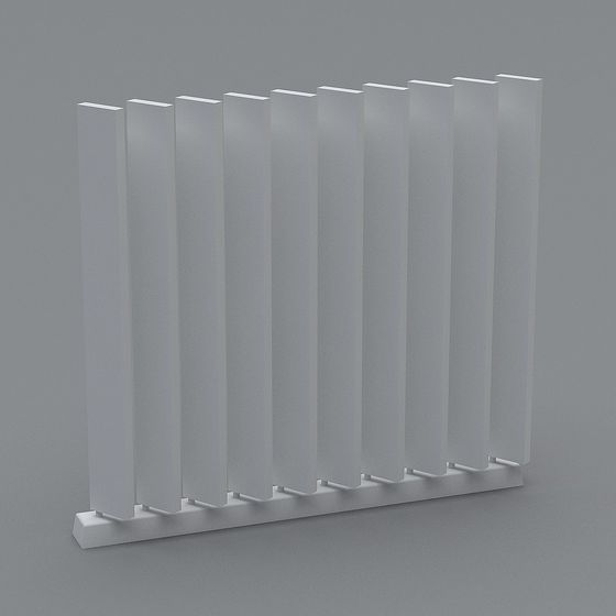 Urban Light Pillar Low-Poly 3D Model