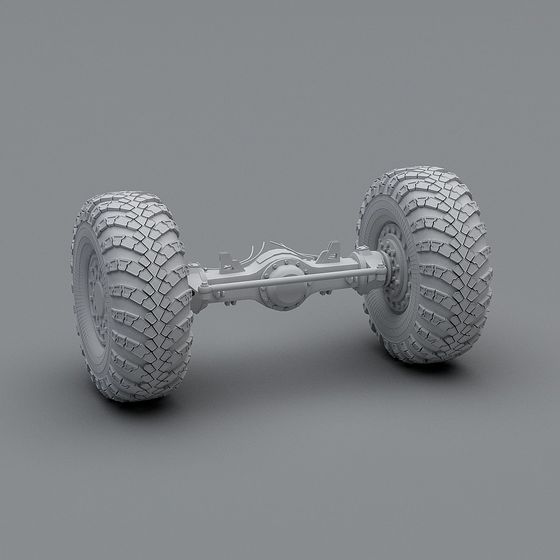 Off-Road Vehicle Suspension System 3D model