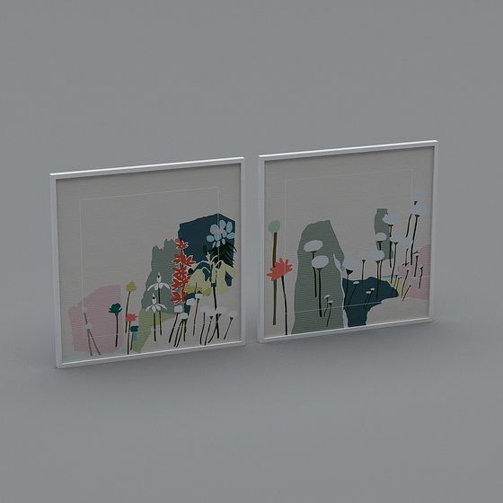 Spring Blossom Low Poly Art 3D Model