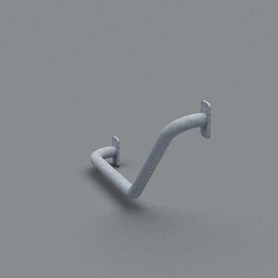 Urban Curve Minimalist Handrail 3D model
