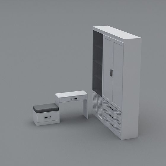Modern Minimalist Furniture Set 3D model