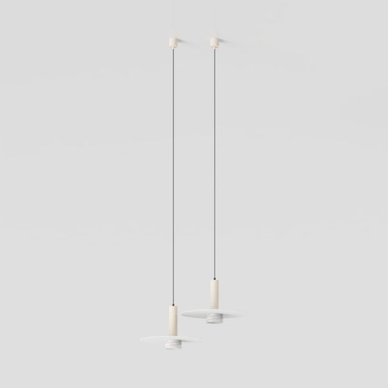 Elegant Low-Poly Pendant Light 3D model