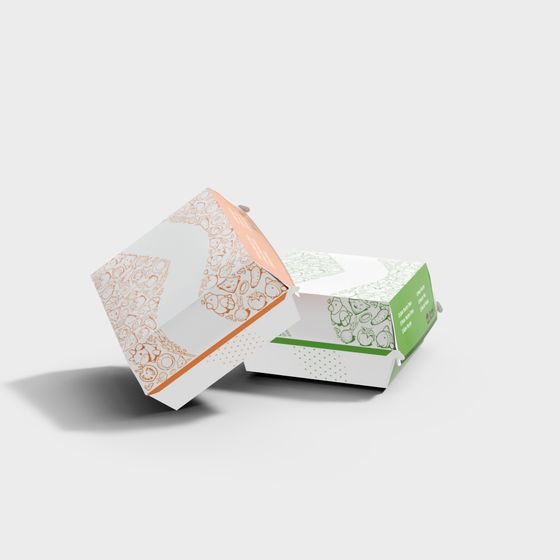 Foodie Delight 3D Model Packaging Box