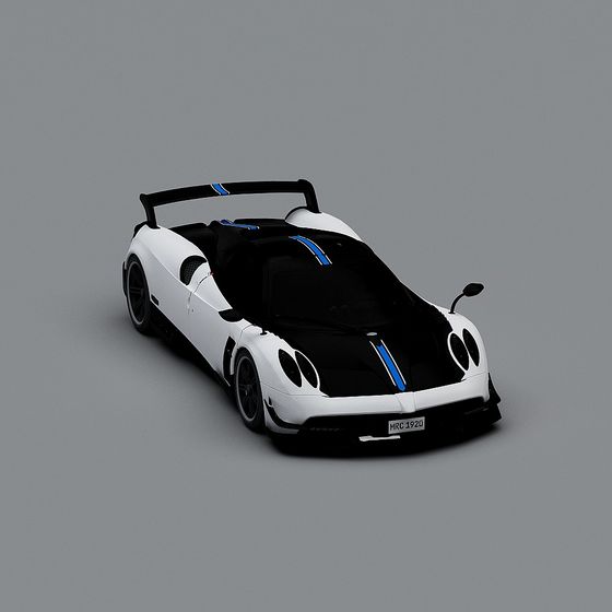 Futuristic Speedster Supercar 3D model