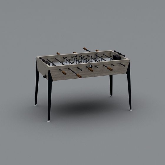Vintage Style Foosball Table 3D model
