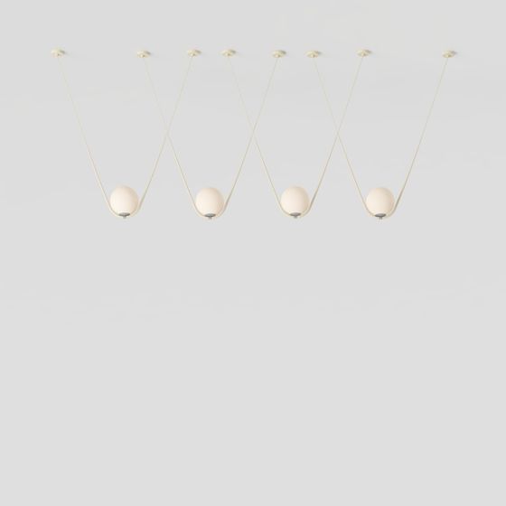 Elegant Low-Poly Hanging Light 3D model