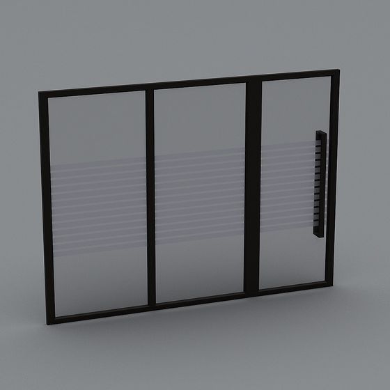 Modern Glass Door 3D model