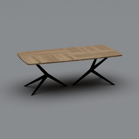 Cross-Legged Table 3D model