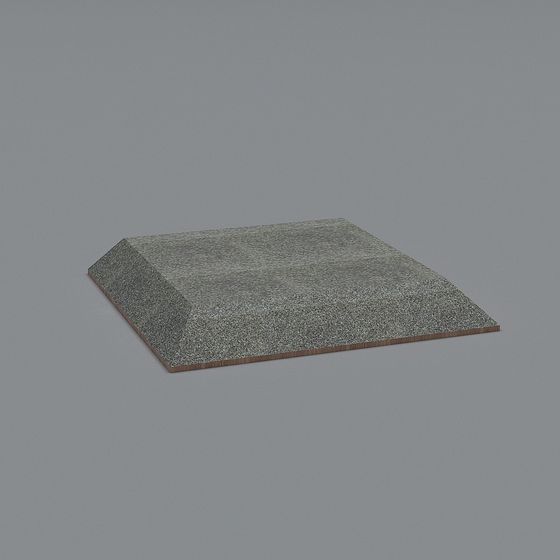 Low-Polygon Concrete Platform 3D model