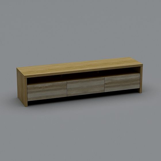 Minimalist Practical TV Cabinet 3D model
