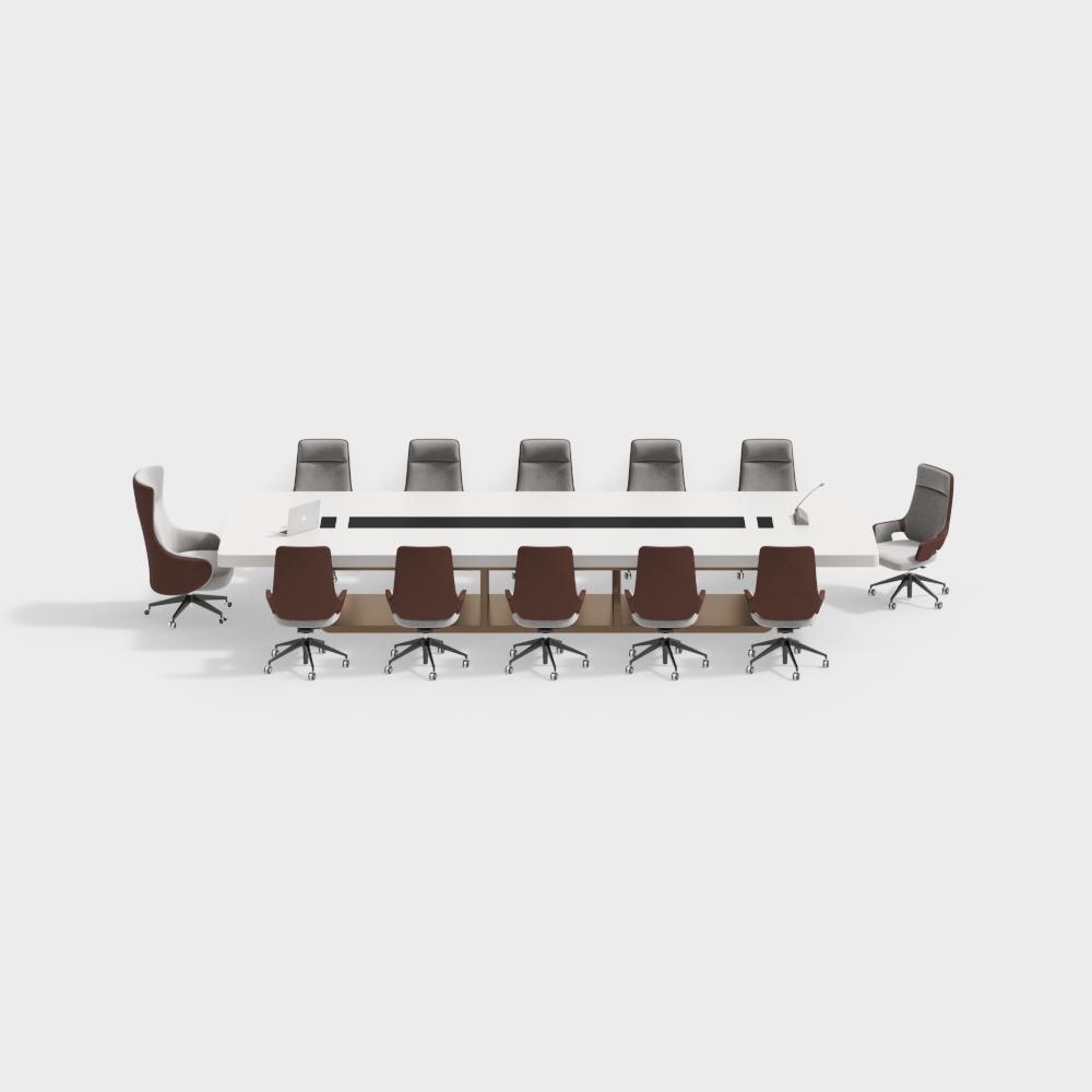 Refined 3D Conference Table Models for Offices | Coohom