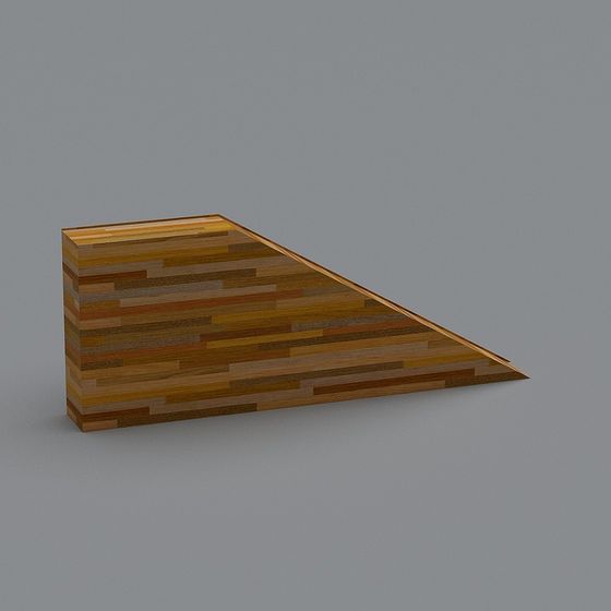 Wooden Slope 3D model