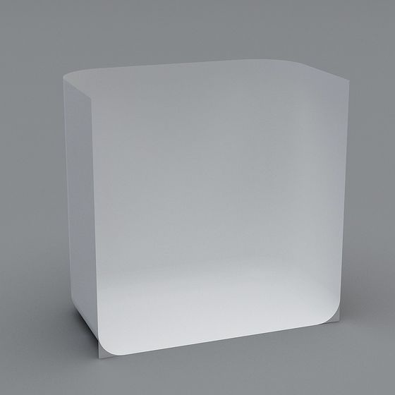 Curved Cube 3D model