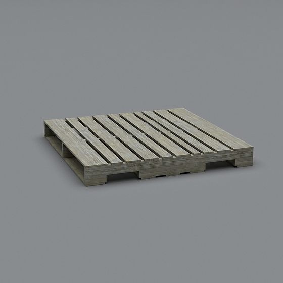 Industrial Wood Pallet 3D model