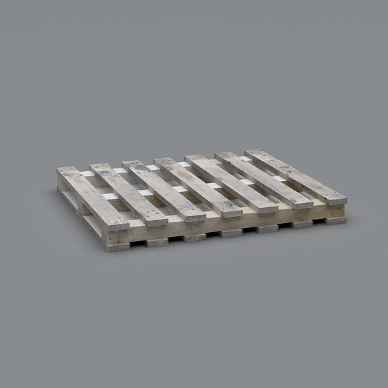 Industrial Wooden Pallet 3D model