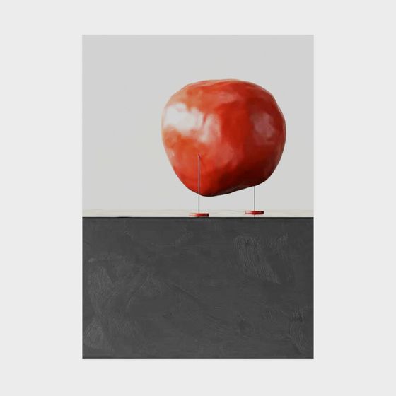 Floating Apple 3D model