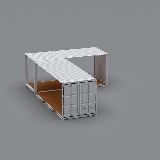 Futuristic Container 3D Model Design