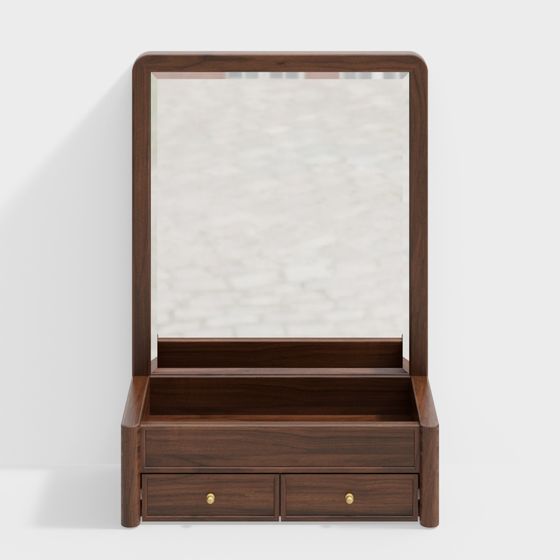 Elegant Minimalist Dressing Table 3D model