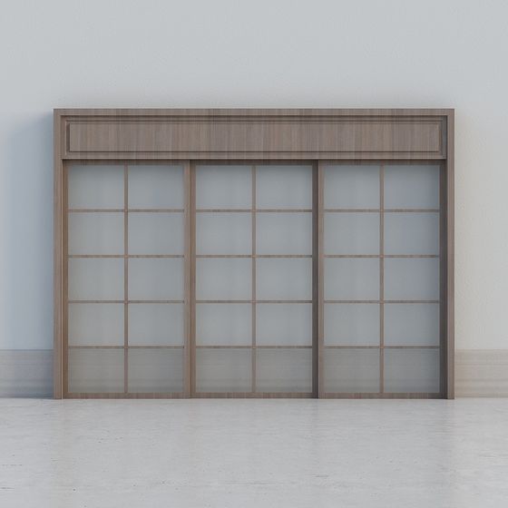 Light and Shadow Sliding Door 3D Model