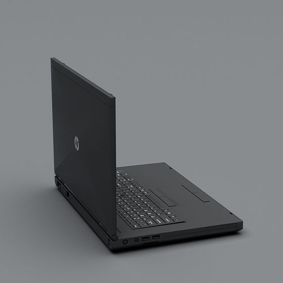 Realistic Laptop 3D model for Designers and Developers