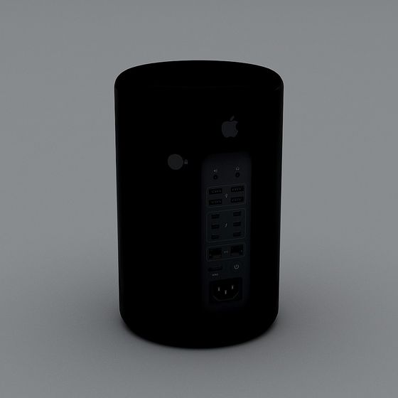 Mac Pro Low-Polygon 3D Model