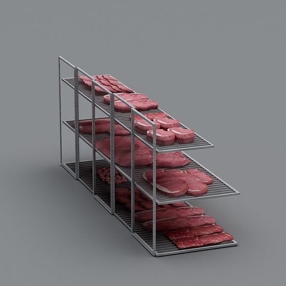 Realistic Meat Display 3D model