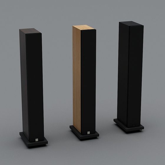 Elegant Low-Polygon Audio Speaker 3D model