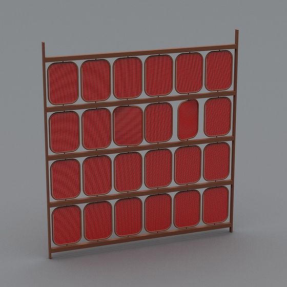 Contemporary Low-Poly Screen 3D model for Creative Spaces