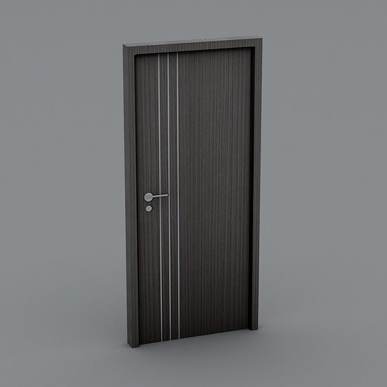 Stylish Low-Poly Door 3D model for Modern Spaces