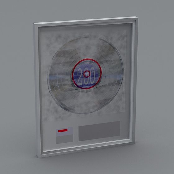 Futuristic Trophy 3D Model – Metallic Award Design