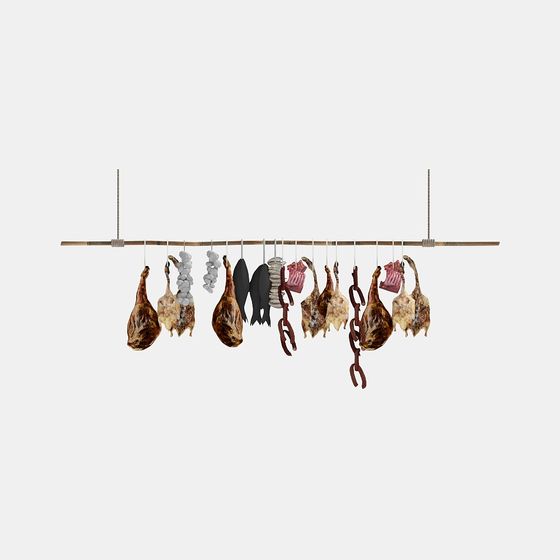 Realistic Meat Rack 3D model for Kitchens