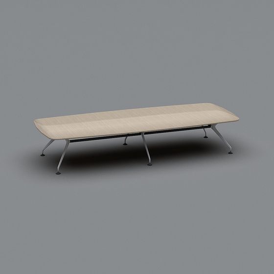 Streamlined Conference Table 3D model
