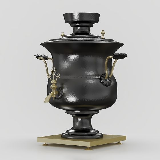 Royal Samovar Vintage Style 3D model