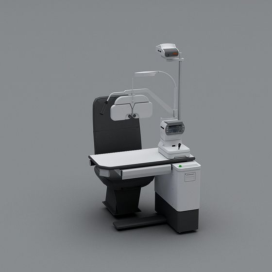 Modern Ophthalmic Examination Chair 3D Model – Ergonomic Design