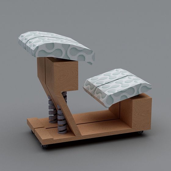Unique Low-Poly Armchair 3D model