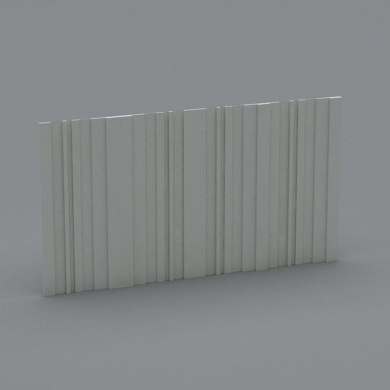 Modern Origami Wall 3D Model – Low-Poly Futuristic Partition