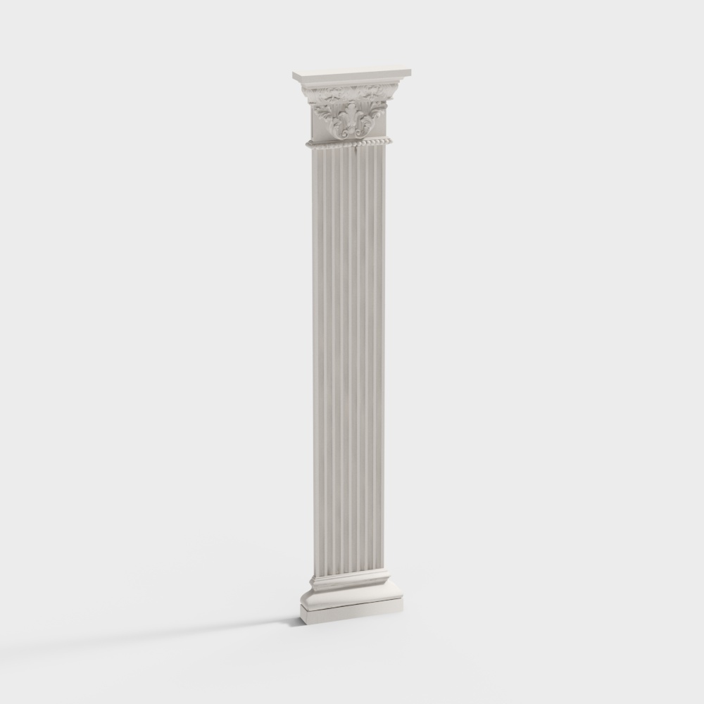 Columns and Beams Classic 3D Model for Traditional Spaces