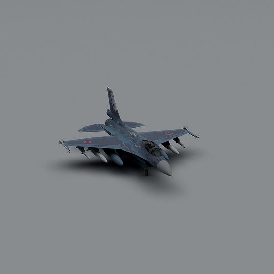 High-Detail Low-Polygon Fighter Jet 3D model