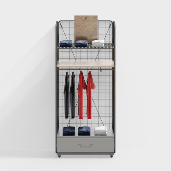 Stylish Low-Poly Hanger 3D model