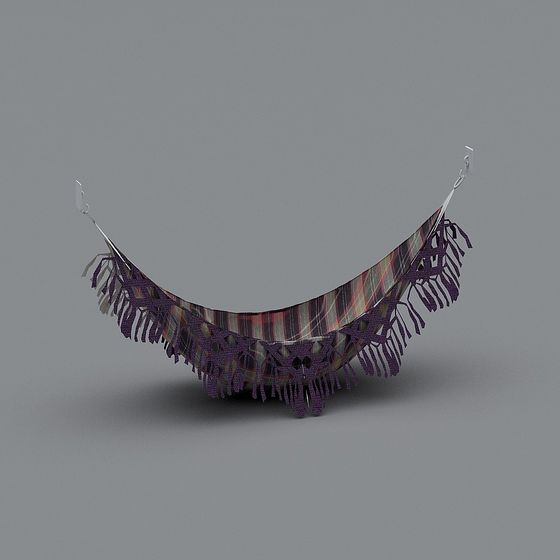 Colorful Low-Poly Hammock 3D model