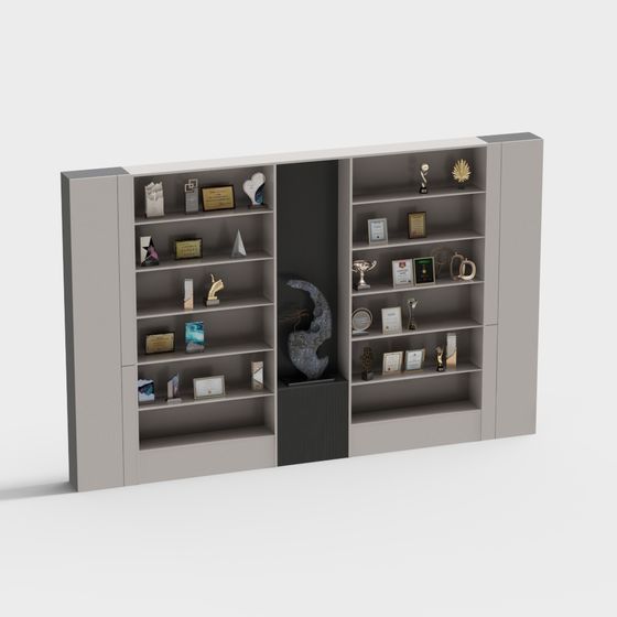 Elegant Showcase 3D model for Modern Aesthetics