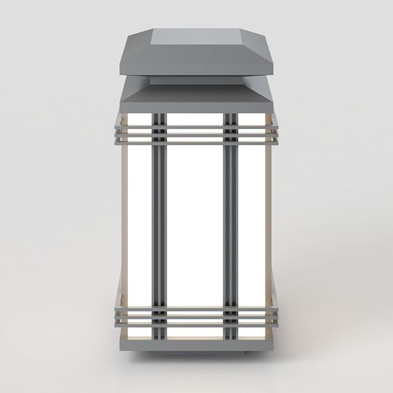 Urban Lantern Low-Poly Building 3D model