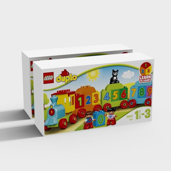LEGO Duplo Train Set 3D Model for Creative Play