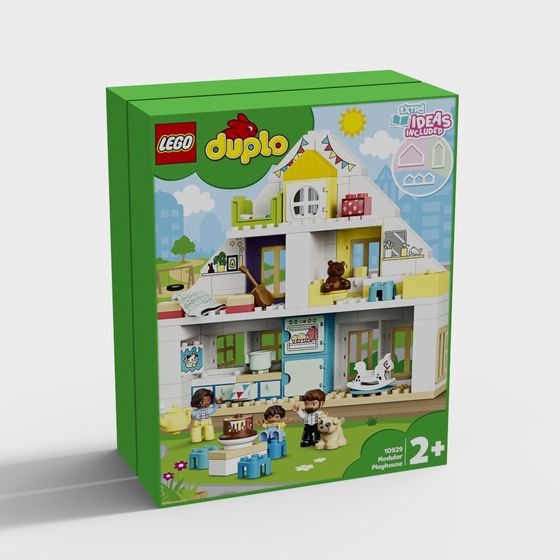 LEGO Duplo Modular Playhouse 3D model for Creative Use